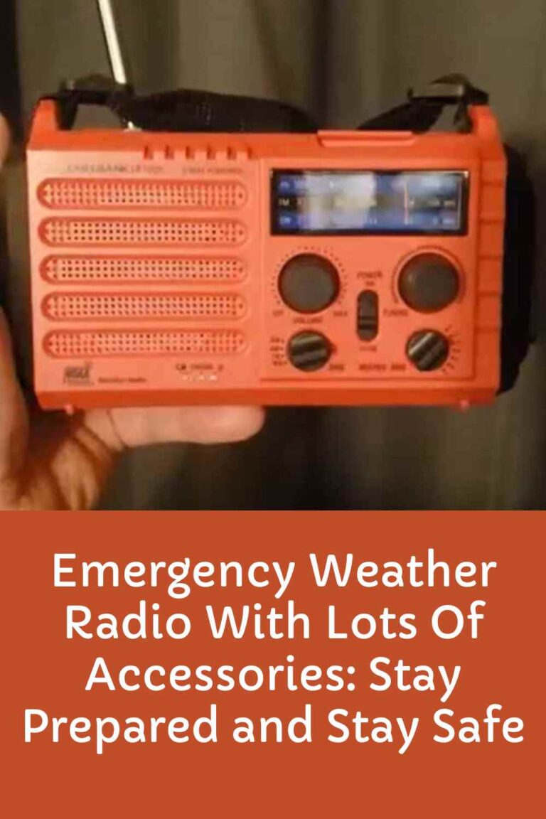 Emergency Weather Radio With Lots Of Accessories: Stay Prepared and ...
